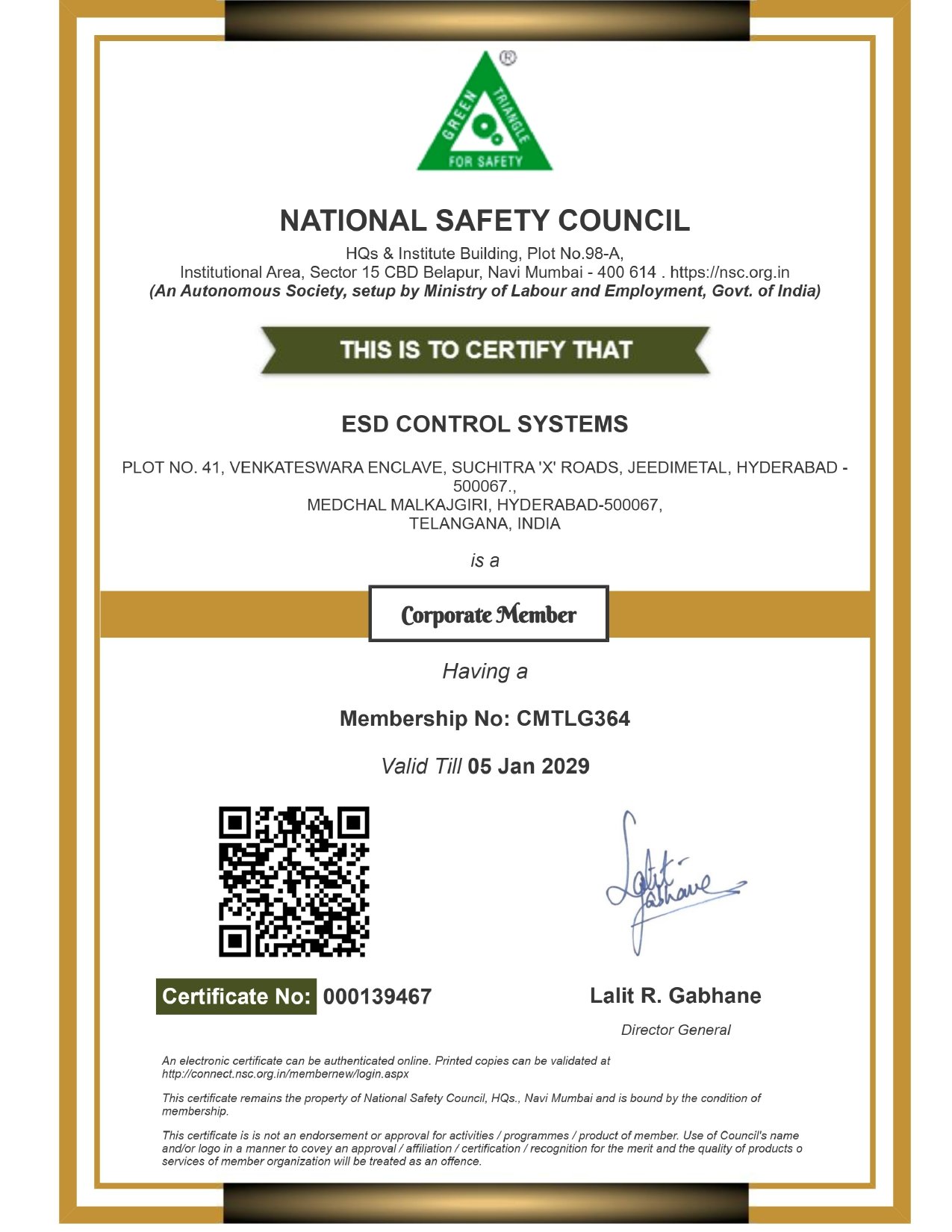 Certifications